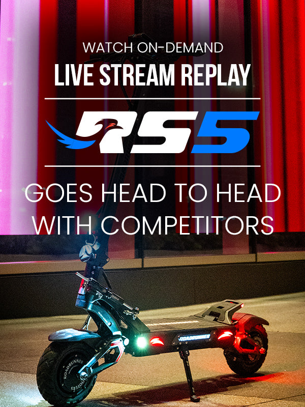 RS5 MAX & PRO vs Apollo, Kaabo, Tevrun & Nami — Live – RoadRunner Scooters