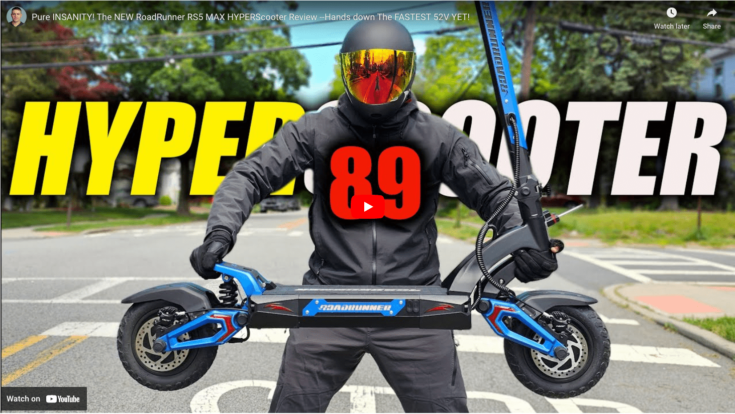 RS5MAX Video Review - Electric Vehicle Space – RoadRunner Scooters