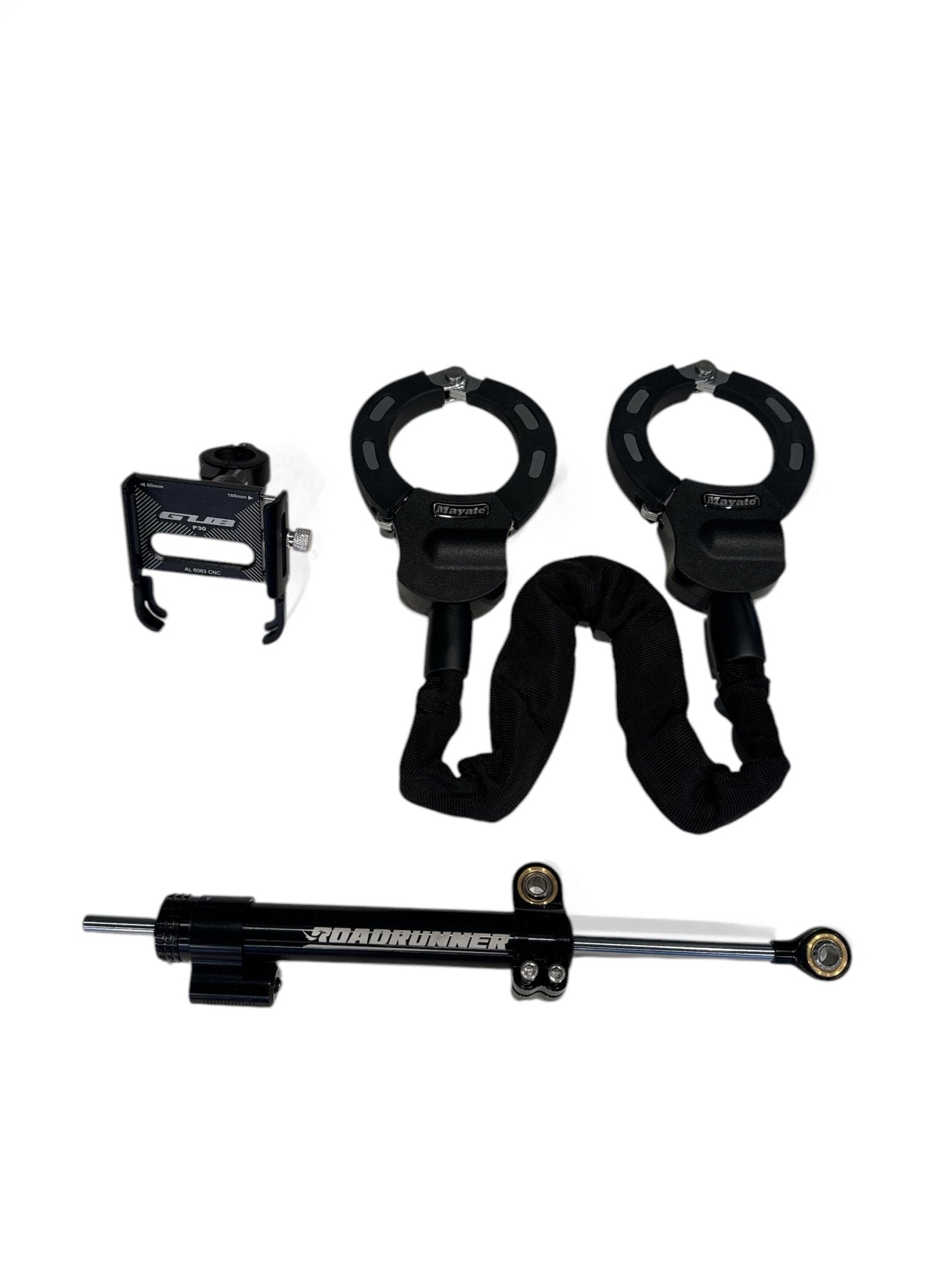 RS5 Performance Bundle – Includes Steering Damper, Lock & Phone Mount ...